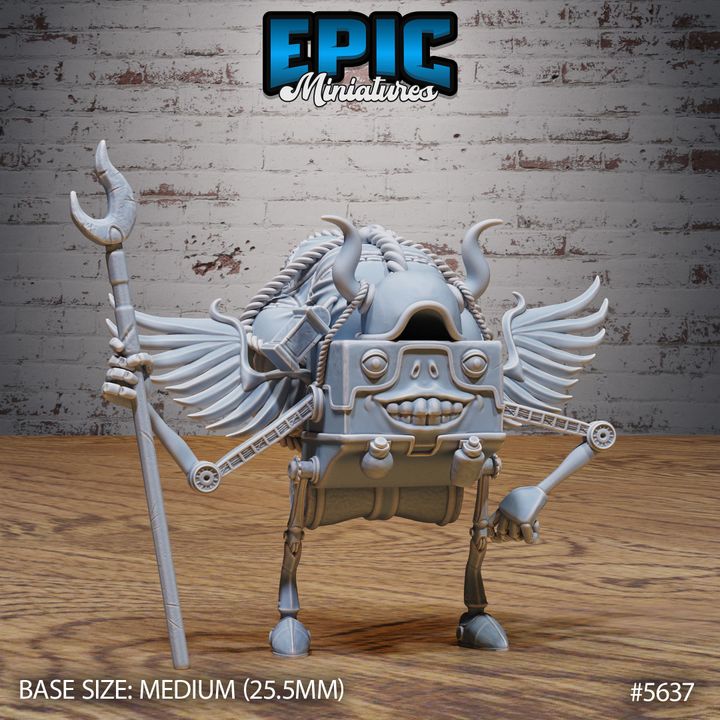 3D Printable Quadrone Adventurer / Winged Cube Base Monster / Mechanic Construction / Clockwork ...